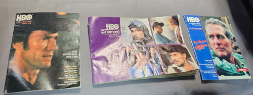 1982 1984 HBO Guide lot of 3 vintage entertainment magazines TV ...