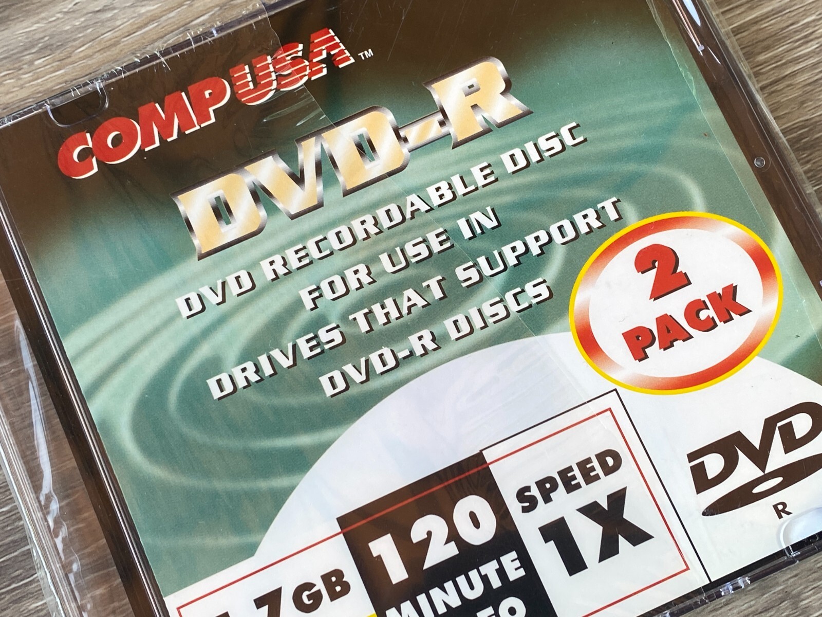 Comp USA DVD plus R recordable Qty 2 disc Pack 4.7 GB 120 Minutes | eBay