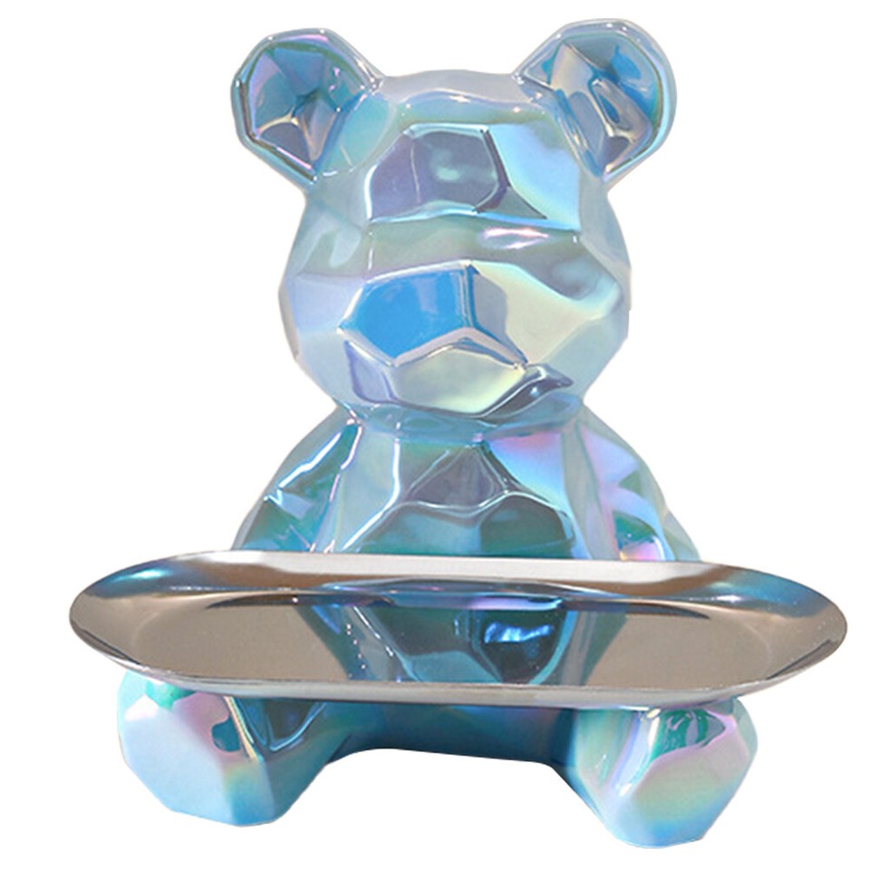 Bear Storage Trays Bear Sculptures Key Dish Jewelry Candy Tray for Home ...