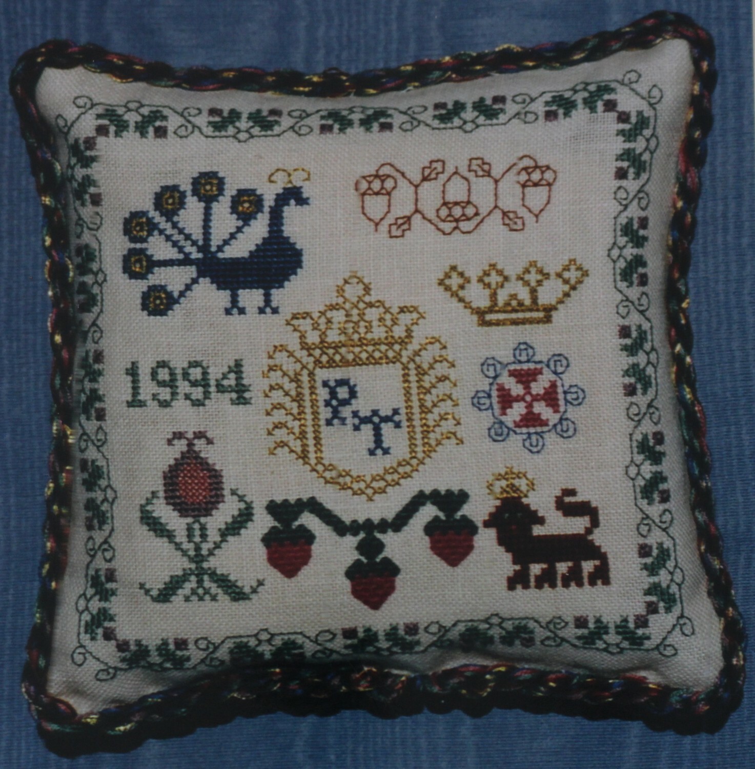 Victorian Sampler Pincushion - by Golden Thread Designs | eBay