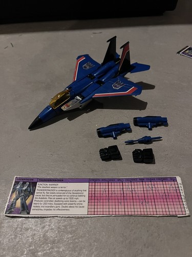 1983 Transformers G1 Decepticon Warrior Thundercracker Jet w ...
