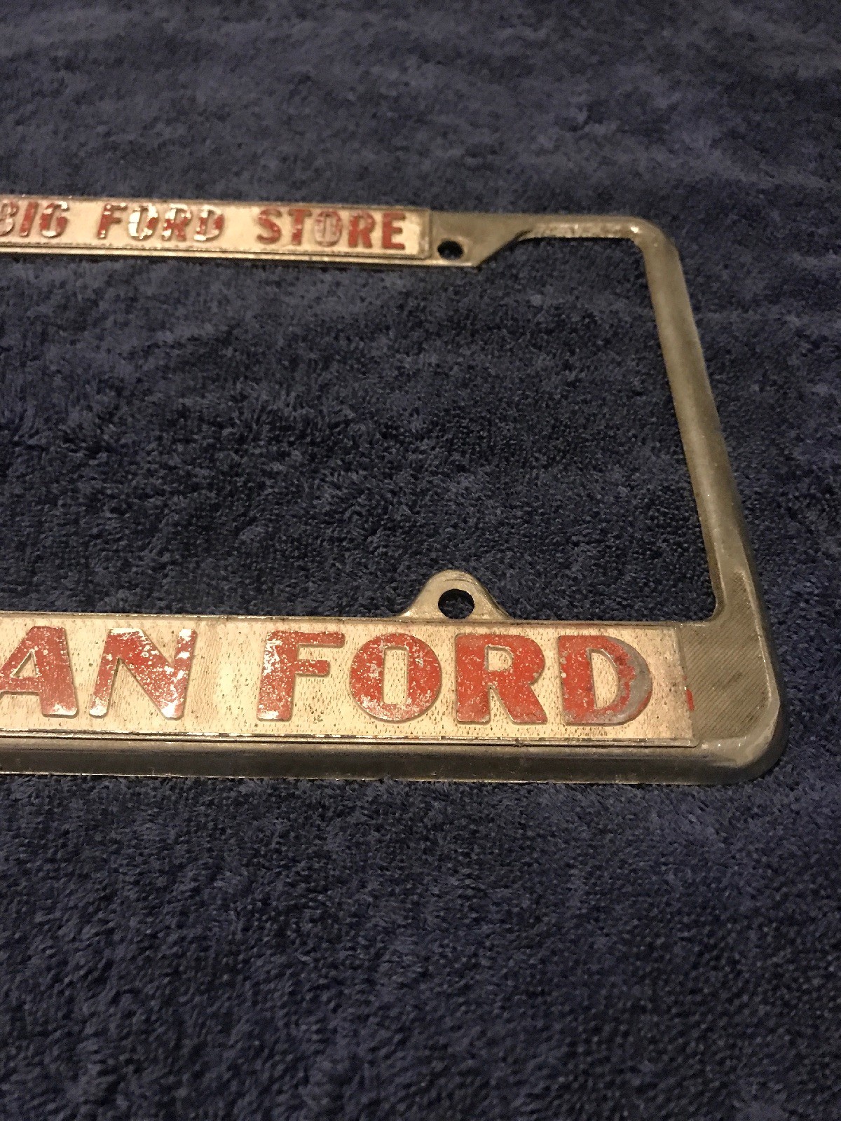 Suburban Ford license plate frame dealers tag holder CA Rare A T ...