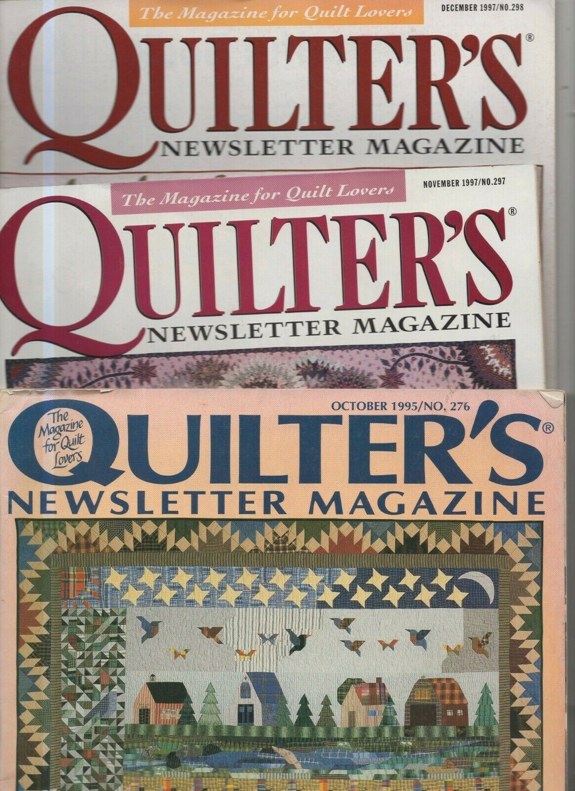 Quilter’s Quilters Newsletter Magazine Lot of 5 Magazines 1990’s | eBay