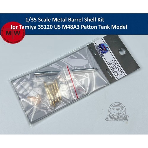 1/35 Scale Metal Barrel Shell Kit for Tamiya 35120 US M48A3 Patton Tank ...