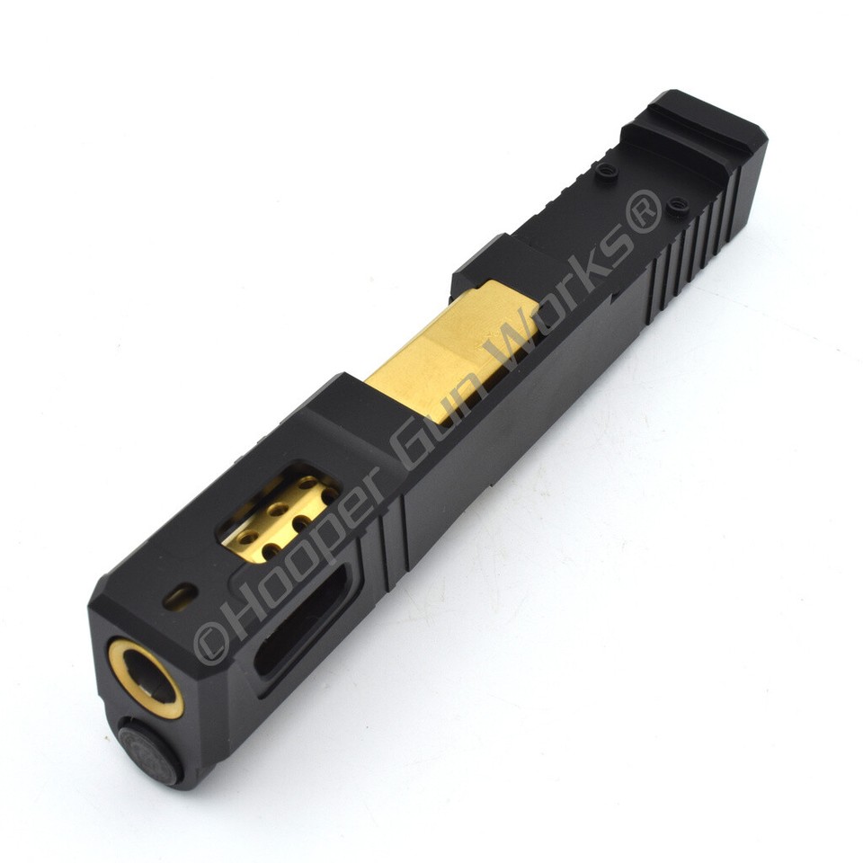 HGW Complete Upper Glock 43 LTD RMSc Black Slide Tin Ported Flush ...