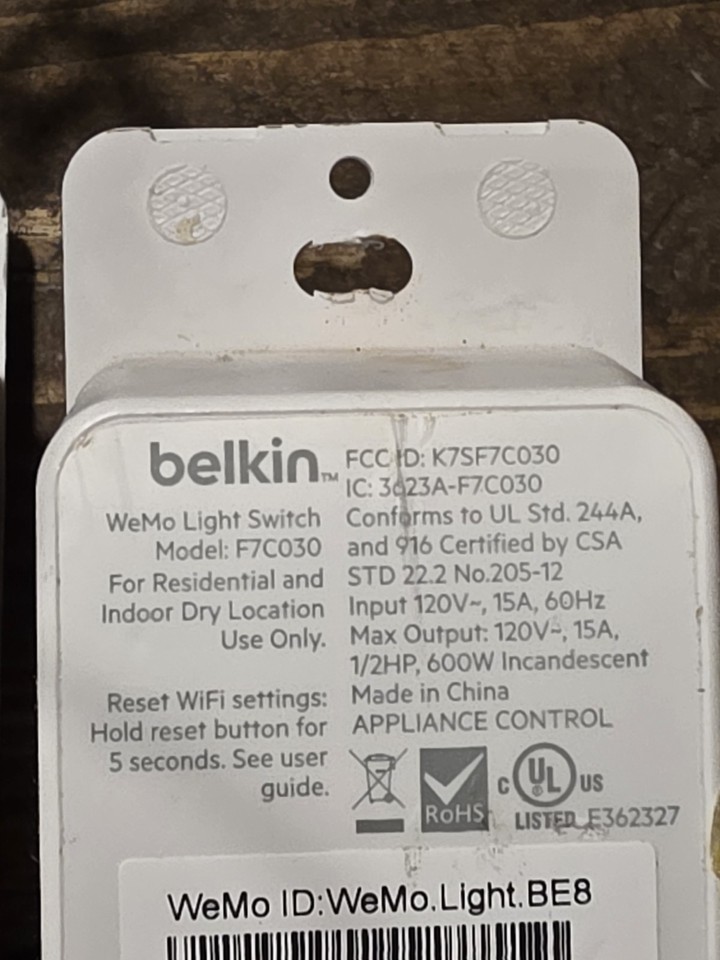 Belkin Wemo Smart Home Bundle – 6x F7C030, 2x F7C058, 1x WDS060, 2x ...
