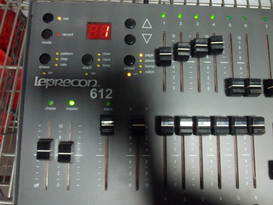 Leprecon 612 LP-612 Microplex DMX 12-Channel Lighting Console ...