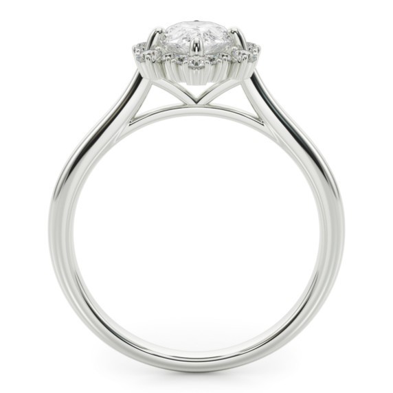 2.71ct Pear Lab-Grown Diamond Ring – E VS1 Ideal – 14K White Gold ...