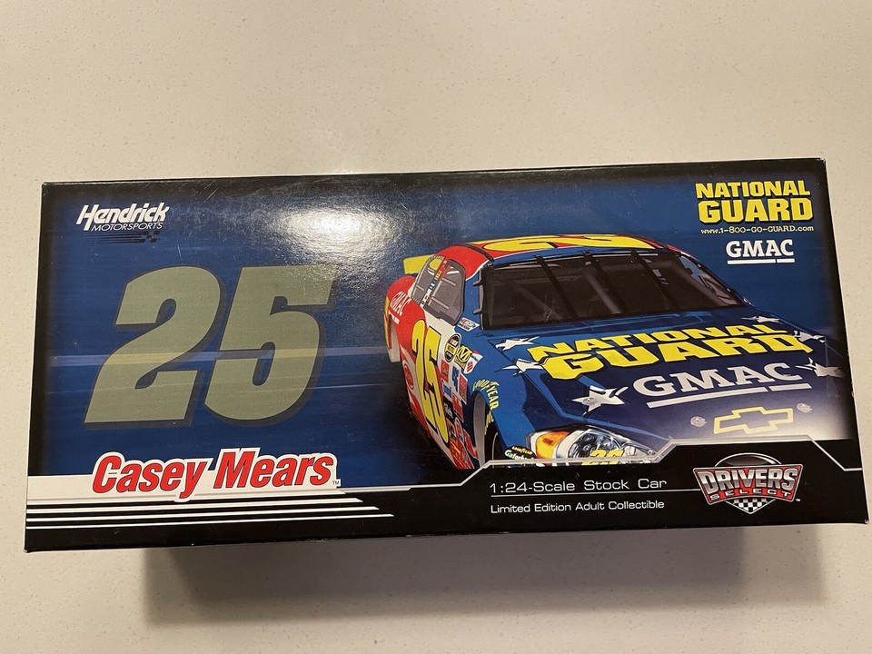 #25 Casey Mears AUTOGRAPHED National Guard 2007 Monte Carlo 1:24 SCALE ...