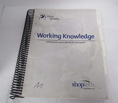 SHOPTECH E2 SHOP SYSTEMS WORKING KNOWLEDGE TRAINING MANUAL | eBay