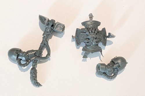 40k Space Wolves TERMINATOR THUNDER HAMMER & SHIELD Wolf Guard bits GW ...