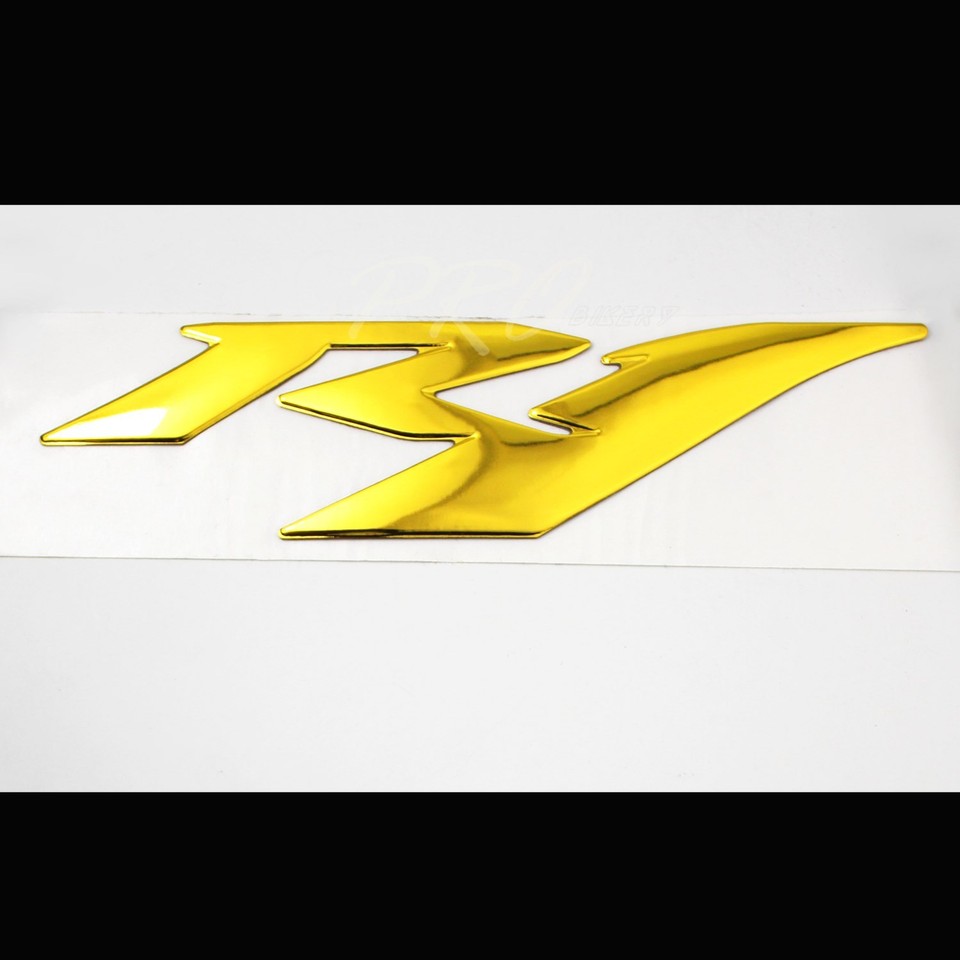 6" R1 3D Logo Emblem+2"Fairing/Fender Badge Sticker for YZF-R1/R1S ...
