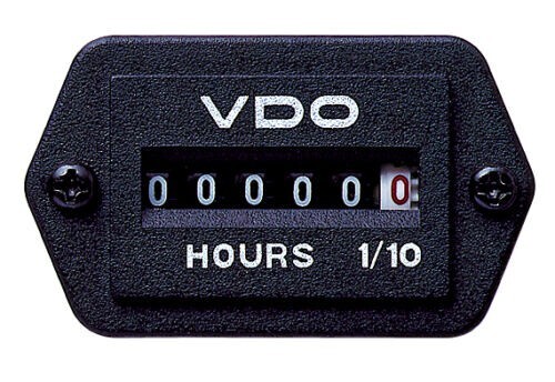 VDO Hourmeter. Hour Meter 37mm x 25mm 12/24 Volt 331.534 | eBay Australia