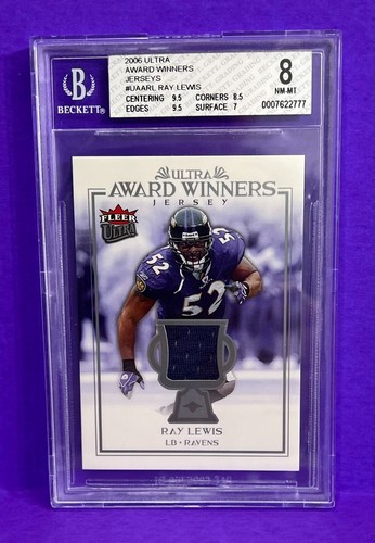 🏈Ray Lewis 2006 Ultra Award Winners Jerseys #UAARL BGS 8 NM-MT; | eBay
