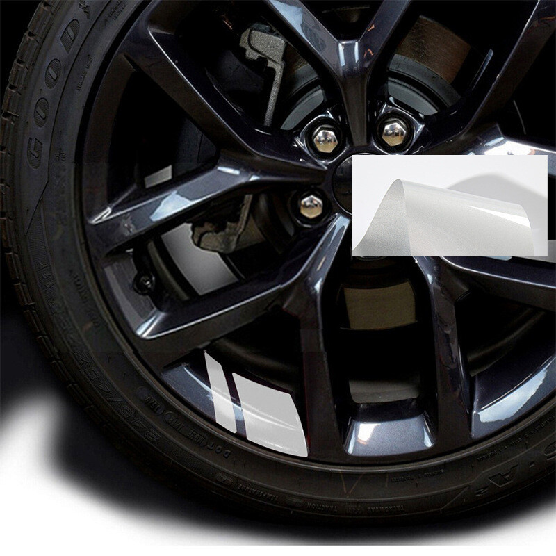 Set of 6 : Universal Reflective Car Wheel Rim Decal Auto Truck SUV ...