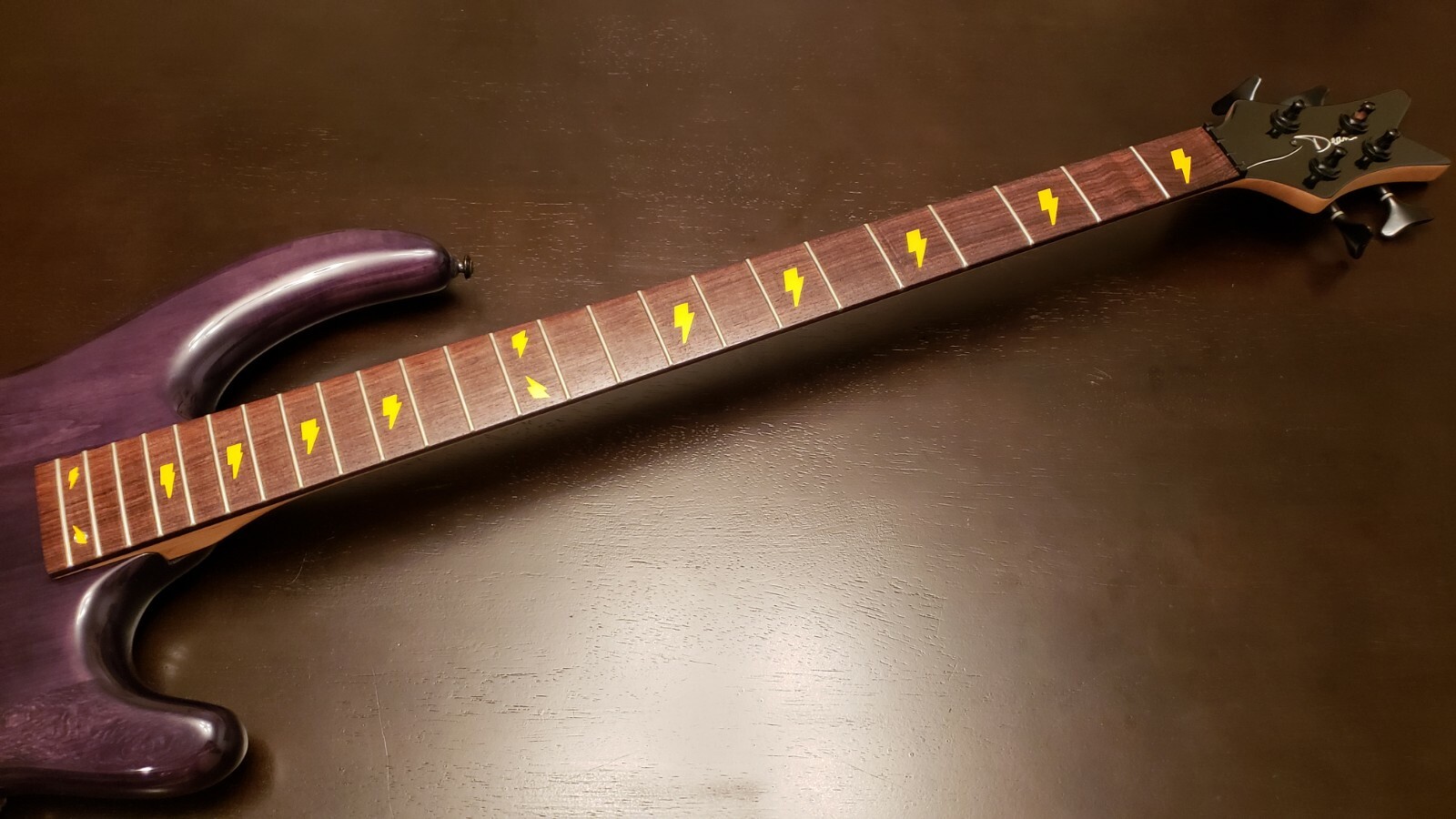 Lightning Design Bass Guitar Fretboard Markers Vinyl Decals Inlays 30 ...