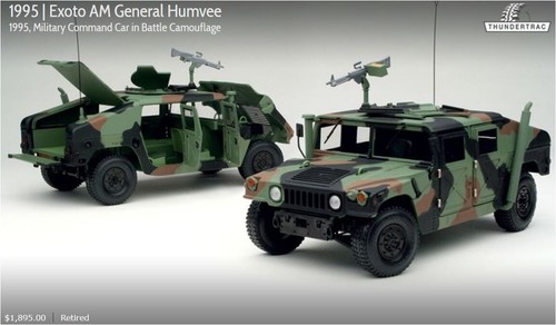 HUMMER AM GENERAL HUMVEE MILITARY COMMAND IN BATTLE CAMOUFLAGE 1/18 ...