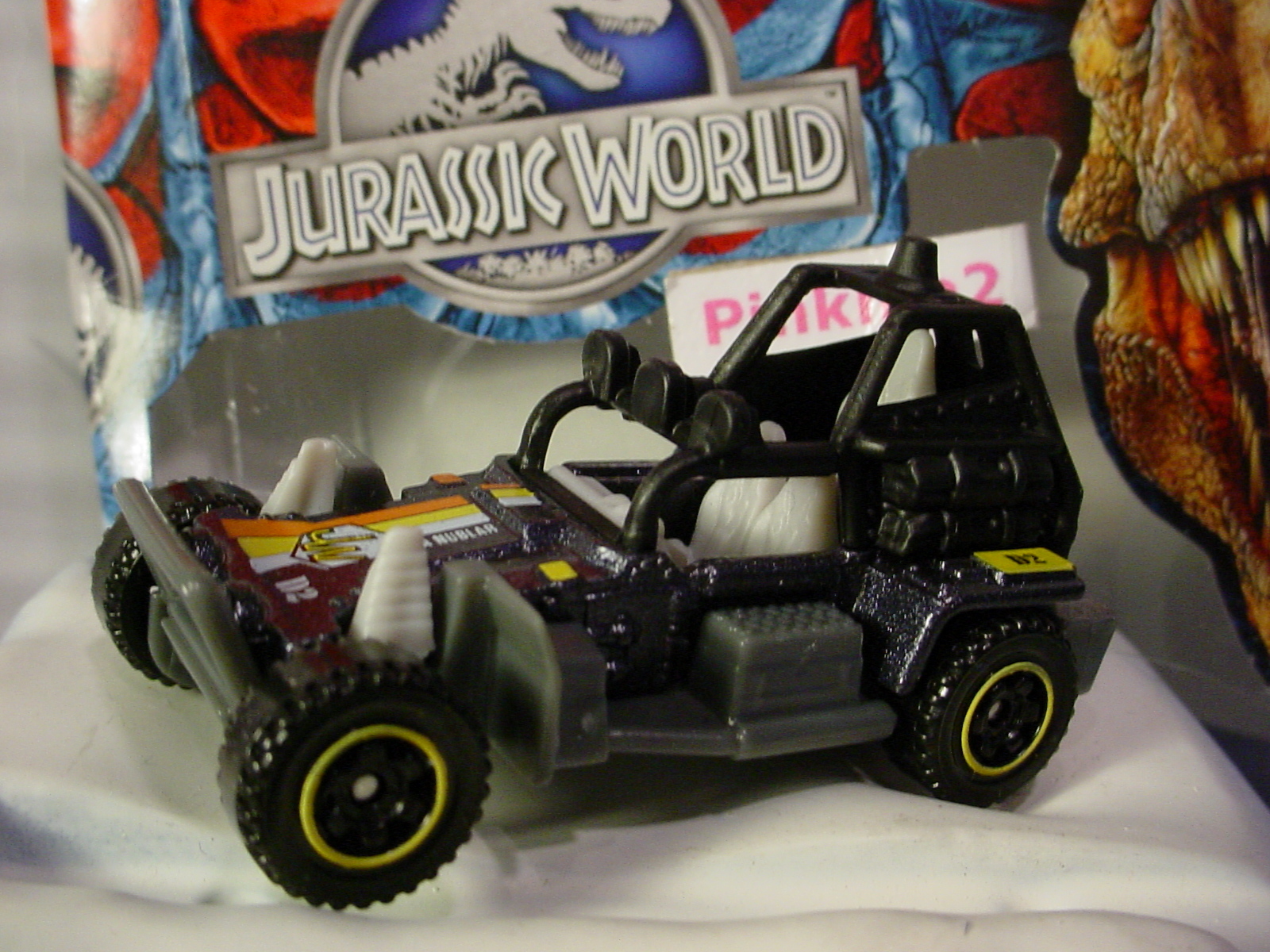 2015 JURASSIC WORLD Desert Matchbox SAHARA SWEEPER Black; ISLA NUBLAR ...