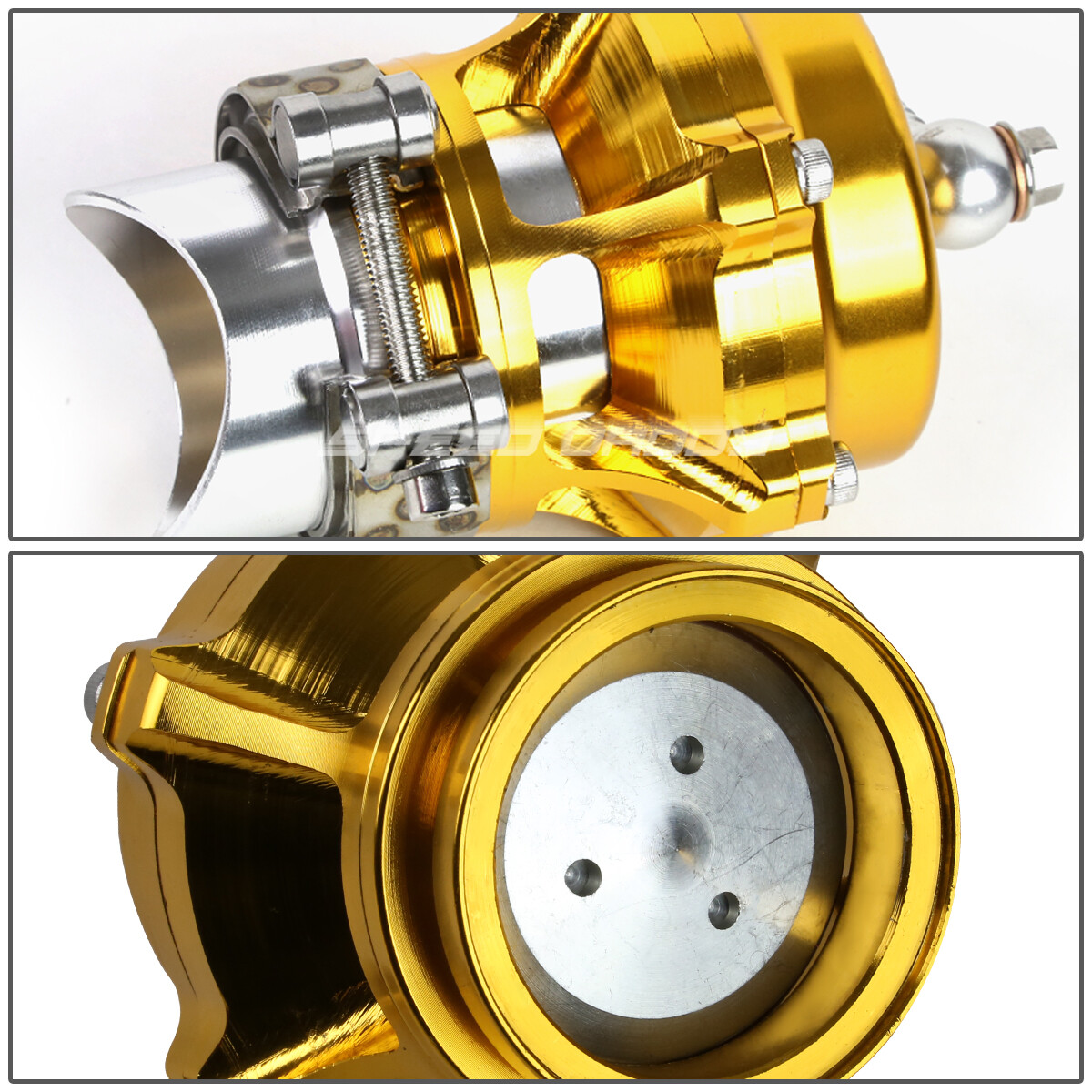 50MM ALUMINUM GOLD TURBOCHARGER 360 VENT BLOW OFF VALVE BOV 35PSI BOOST ...