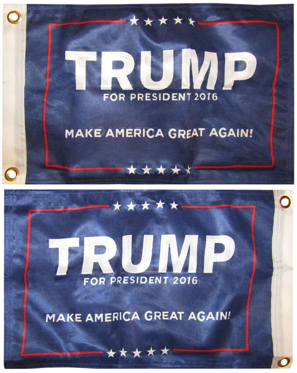 12x18 Trump For President 2016 MAGA Blue Knitted Double Sided 12"x18 ...