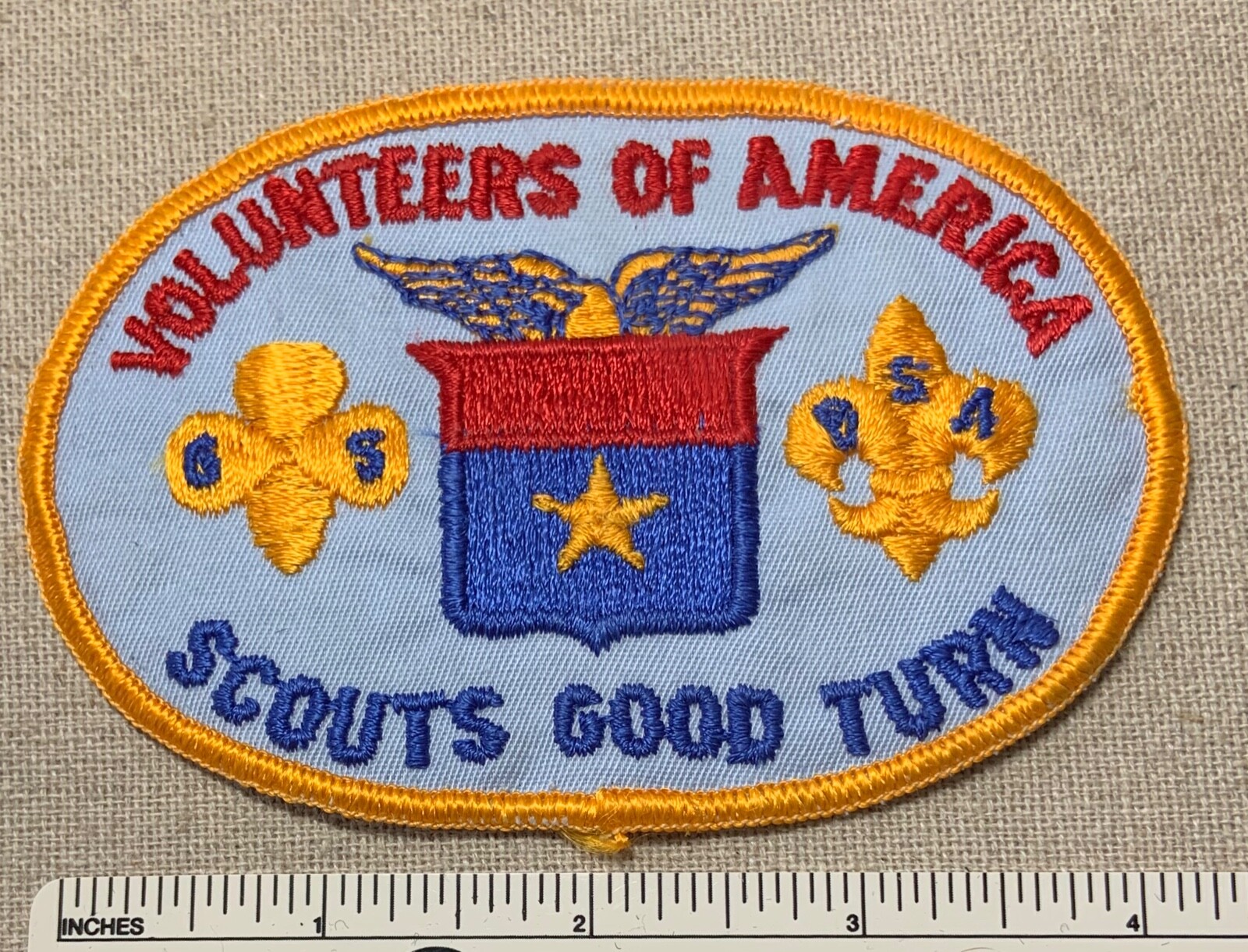 VTG VOLUNTEERS OF AMERICA Boy & Girl Scouts Good Turn Badge PATCH BSA ...