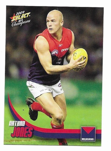 2009 AFL SELECT CHAMPIONS MELBOURNE DEMONS NATHAN JONES #117 COMMON ...