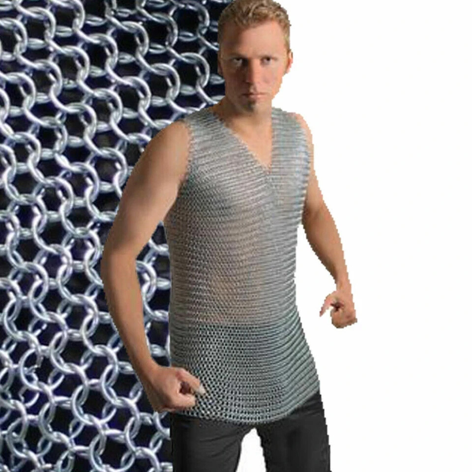 Aluminium Chain Mail Shirt, Medieval Butted Aluminum Chainmail ...