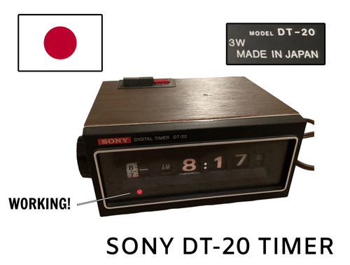 Sony Digital Timer DT-20 Clock Vintage Working! | eBay