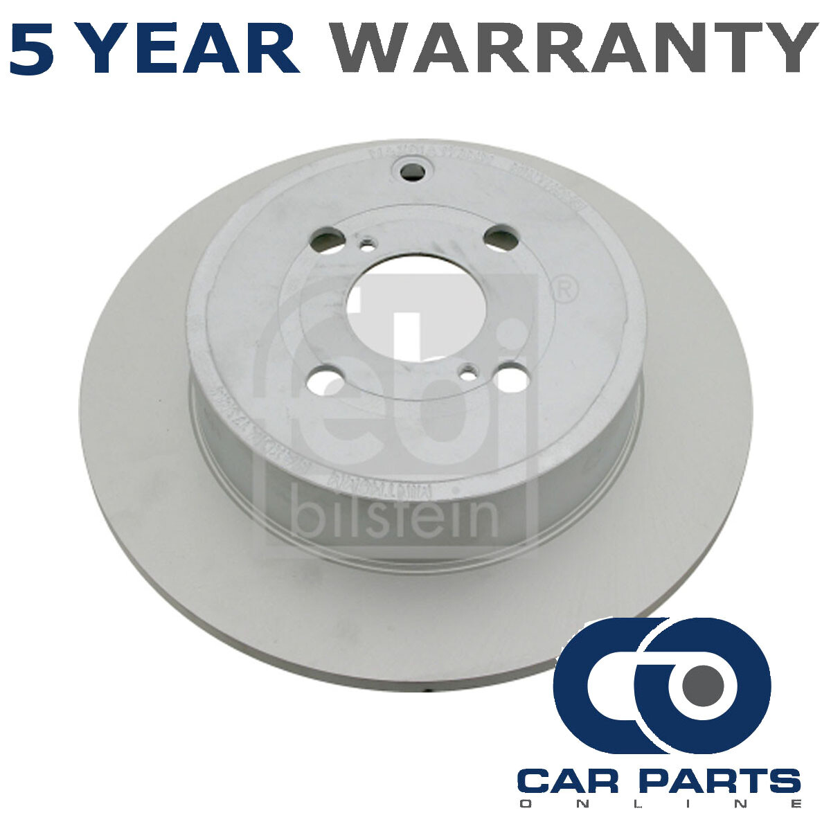 Brake Discs Rear CPO Fits Toyota Corolla 2000-2007 1.4 D 1.5 1.8 2.0 ...