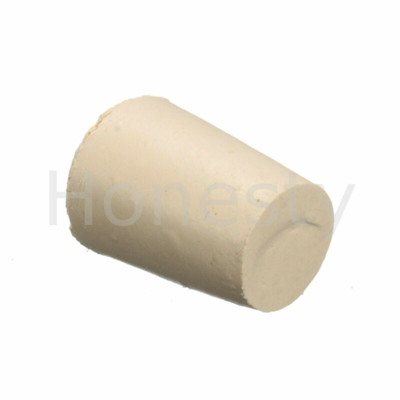 Rubber Stopper Bungs Laboratory Solid Hole Stop Push-In Sealing Plug 15 ...