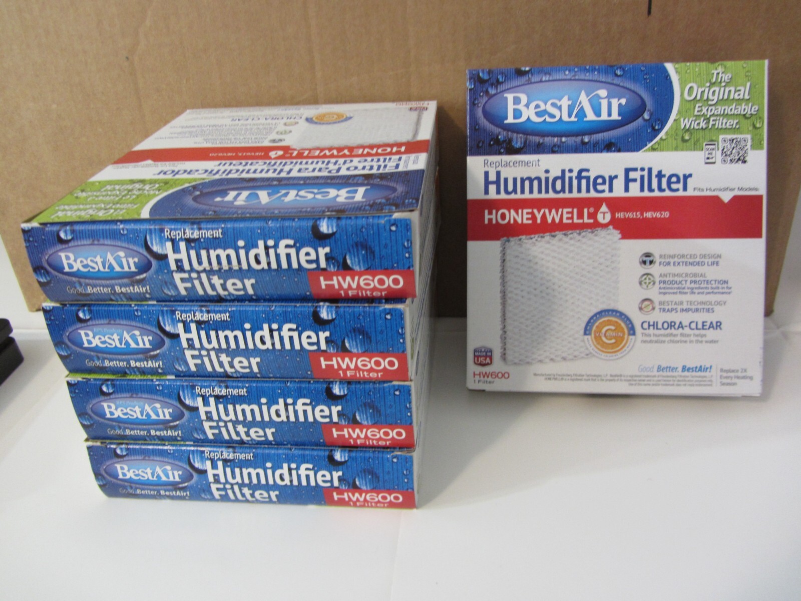 HW600 filters - NEW BestAir for HEV615 HEV620 Bulk lot of 5 replacement ...