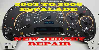 CADILLAC ESCALADE 03 04 05 06 INSTRUMENT CLUSTER SOFTWARE & ODOMETER ...
