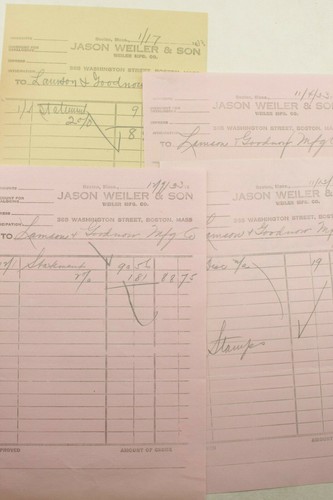 1933 Lamson Goodnow Jason Weiler & Son Boston MA Remittances Ephemera ...