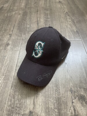 Vintage Nike Seattle Mariners Hat Autographed Cap Brian Sweeney Signed ...
