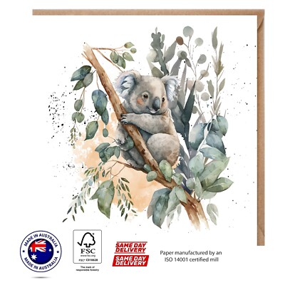 Koala Bear Greeting Card - Australian Designs The Creature set Luxury ...