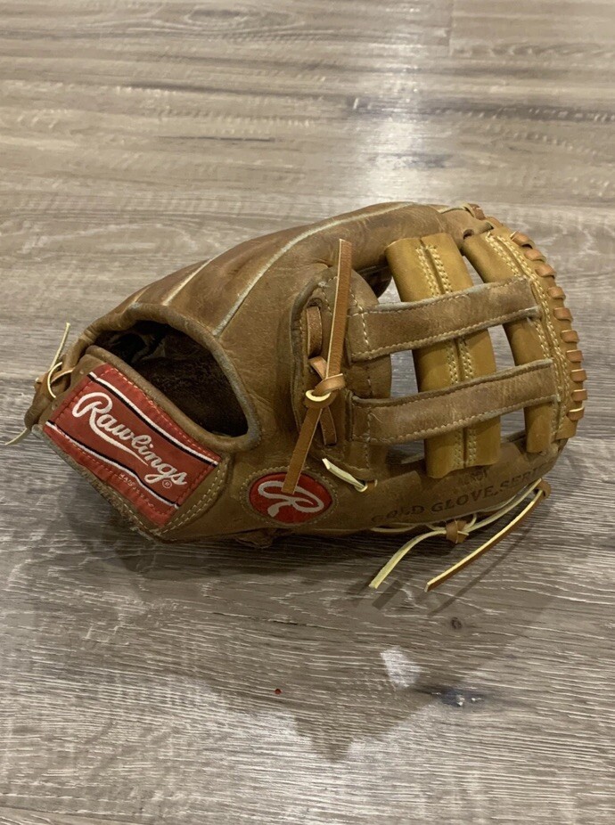 Horween Rawlings PRO-1000H USA Re-Laced Gold Glove HOH 12” Heart Of The ...