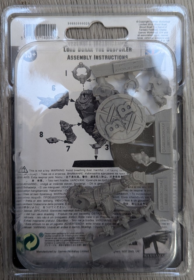 Blood Bowl Lord Borak The Despoiler Chaos Star Player Forge World | eBay