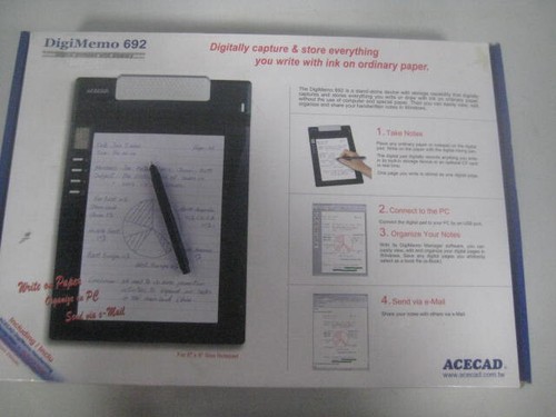 Acecad DigiMemo 692 Digital Writing Pad Computer Input Device 32MB ...