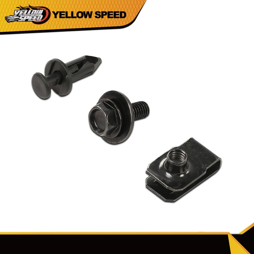 Engine Splash Shield Body Bolts Screws Fender Bumper Clip Rivets kit ...