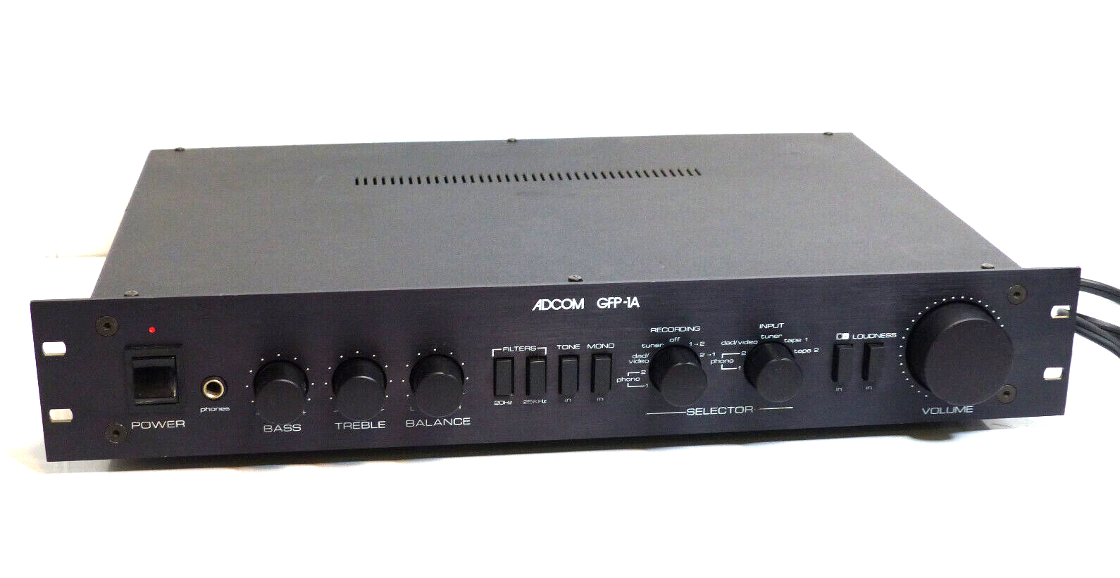 Vintage ADCOM GFP-1A Stereo Preamplifier Rack Mount - Powers On - Read ...