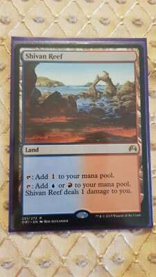 1x MTG Magic The Gathering TCG Shivan Reef Land Rare - Origins | eBay UK