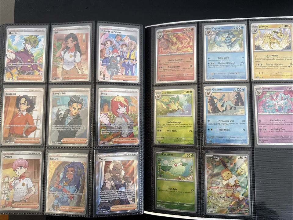 Pokemon Prismatic Evolutions Master Set 1-143 Pokeball Reverse Base Set ...