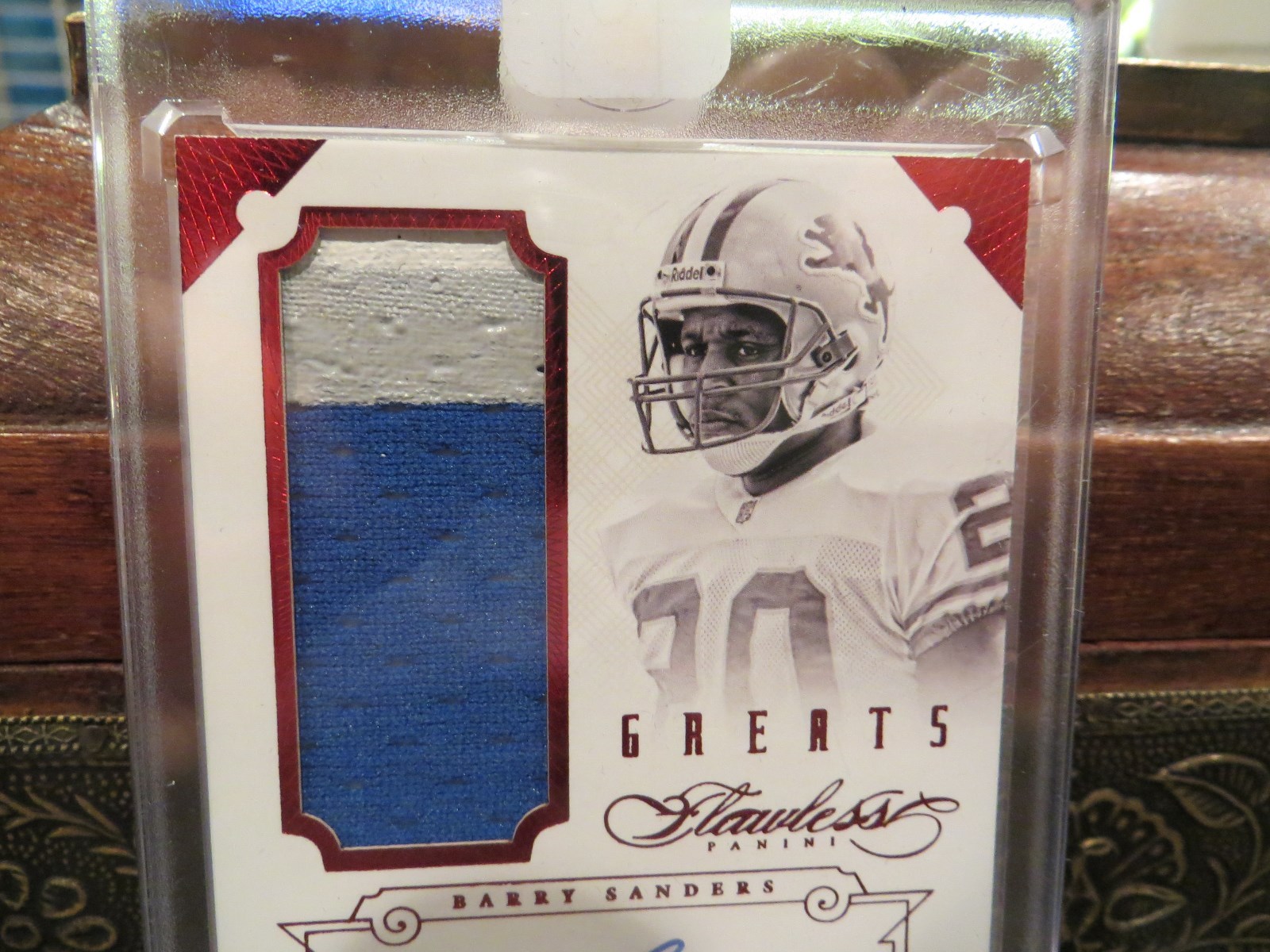 Panini Flawless Ruby Autograph Jersey Greats Lions Auto Barry Sanders ...
