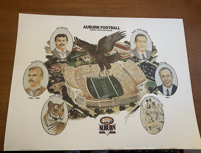 1982 AUBURN FOOTBALL (100 YR TRADITION) PRINT BARBARA KEEL $9.99 SB | eBay