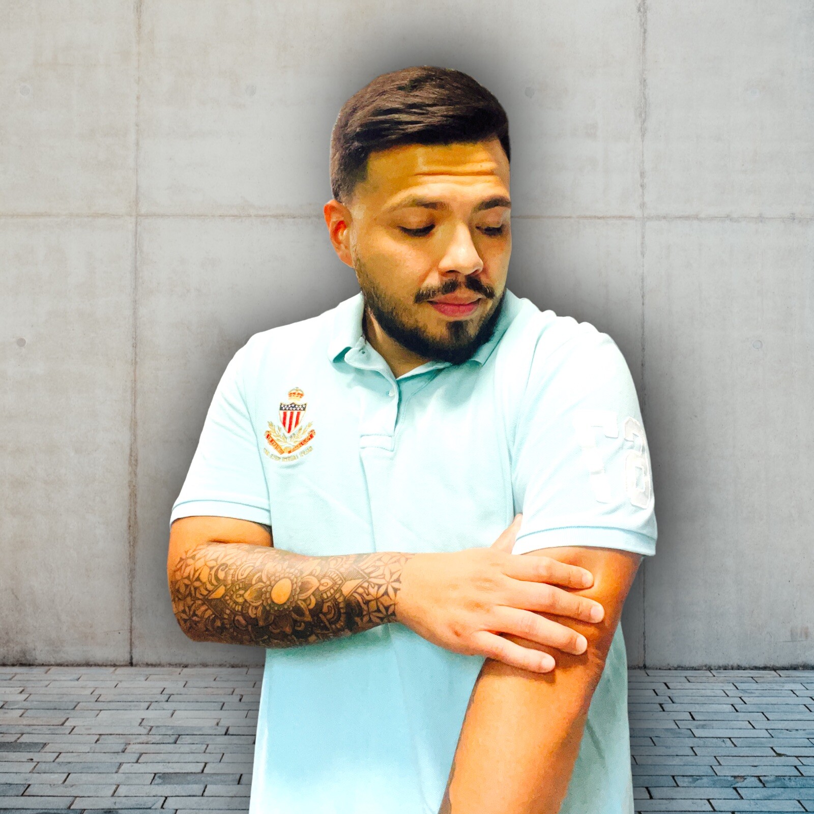 (XL) Polo Jeans Company Polo with Crest Logo and slee… - Gem