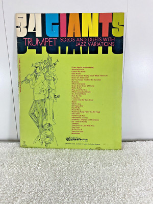 34 Giant Trumpet Solos And Duets With Jazz Variations K495b - Vintage ...