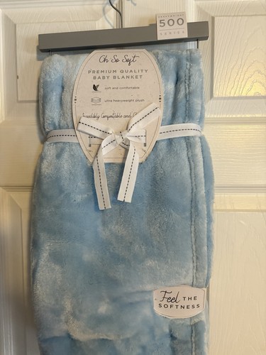 Baby Blanket OH SO SOFT Premium Quality Plush Blanket 30"x40" - Blue ...