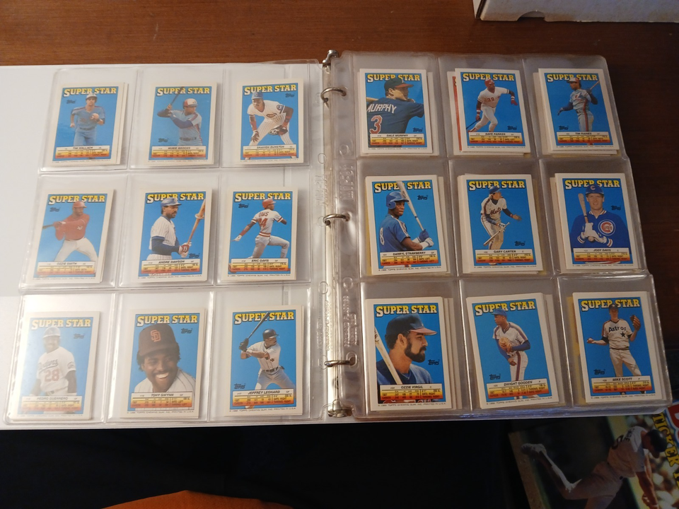 1988 Topps Baseball Sticker Set + SuperStar Set ( 67 ) With Album | eBay