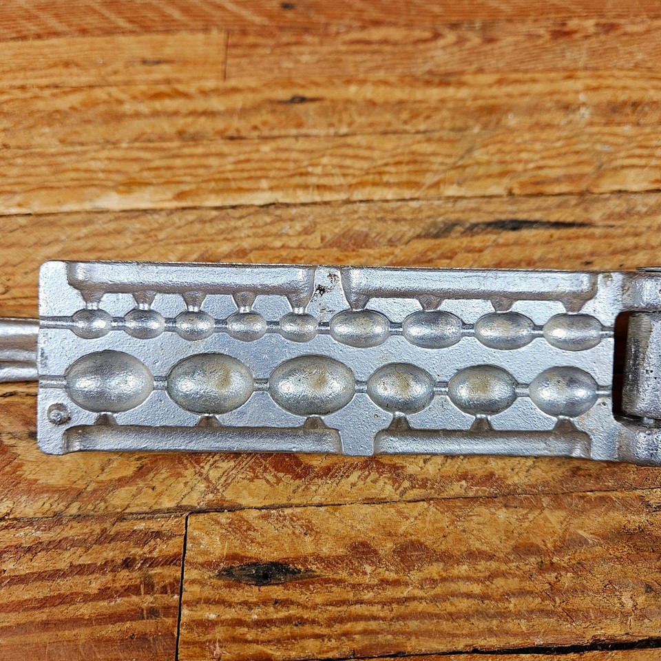 Vintage LI'L MAC 800 oval egg 7 8 9 10 Sinker Mold Aluminum Cavity ...