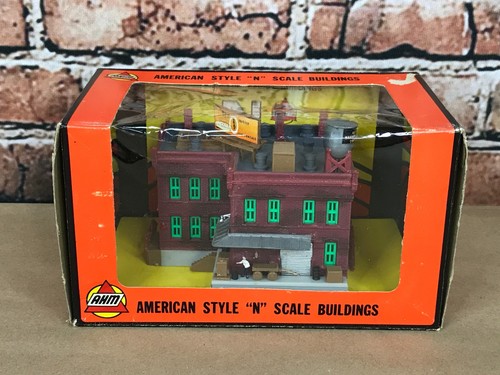 AHM N Scale Two-Story Building #4806 For Train Set Layout | eBay